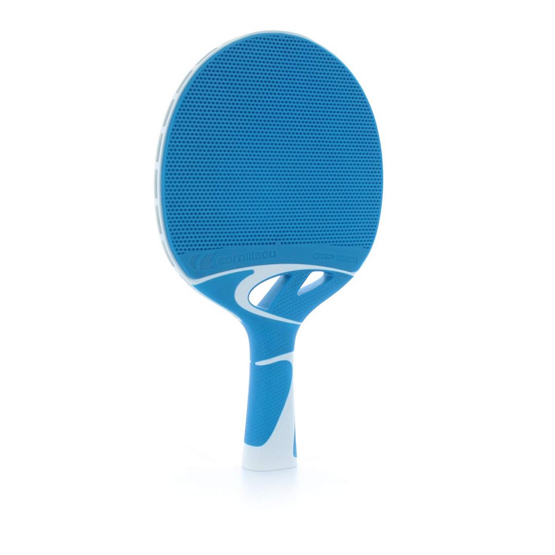 Cornilleau Tacteo 30 Outdoor Ping Pong Paddle - Blue (Table Tennis Racket)
