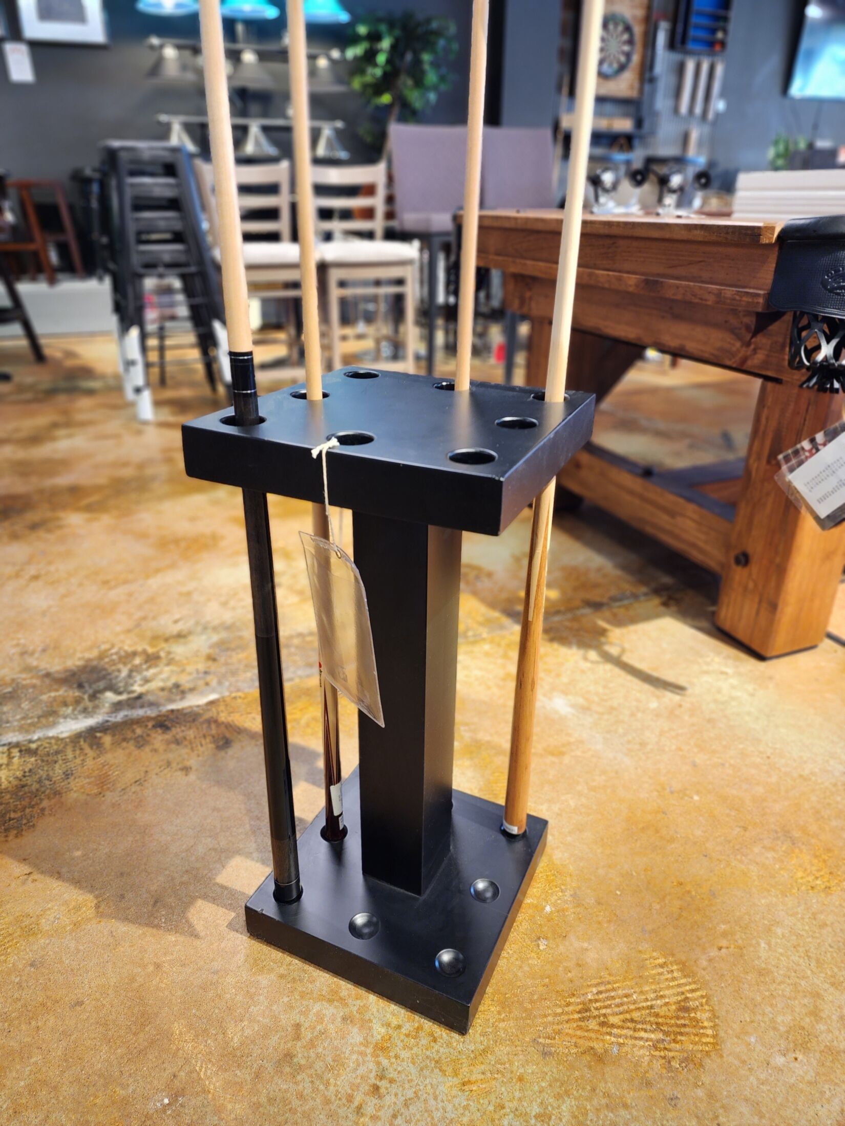 Square Wood Floor Cue Rack - Royal Billiard & Recreation